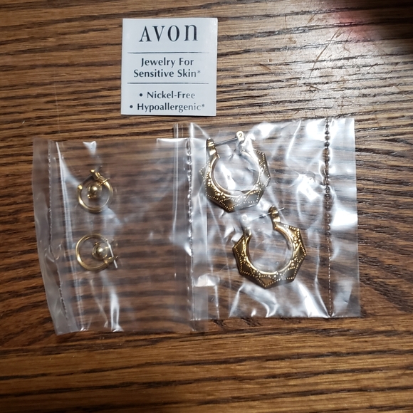 Avon | Jewelry | 997 Avon Golden Classics Hoop Trio The Perfect Touch ...
